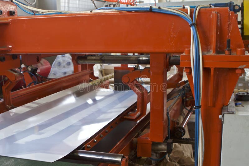 Elements of Various Sections of the Galvanized Steel Processing Line in ...