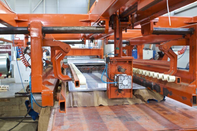 Elements of Various Sections of the Galvanized Steel Processing Line in ...