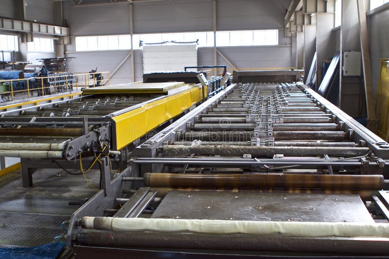 Elements of Various Sections of the Galvanized Steel Processing Line in ...