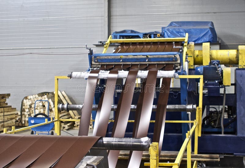 Elements of Various Sections of the Galvanized Steel Processing Line in ...