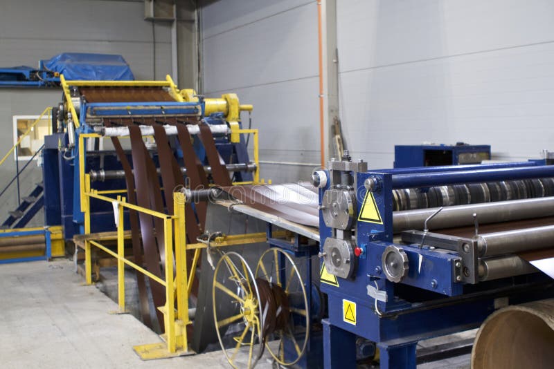 Elements of Various Sections of the Galvanized Steel Processing Line in ...