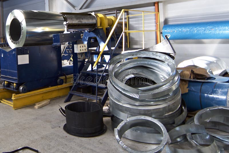 Elements of Various Sections of the Galvanized Steel Processing Line in ...