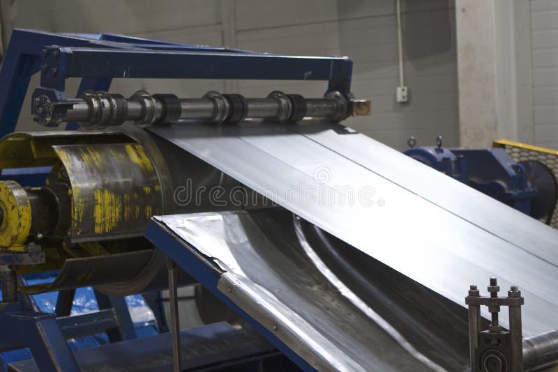 Elements of Various Sections of the Galvanized Steel Processing Line in ...