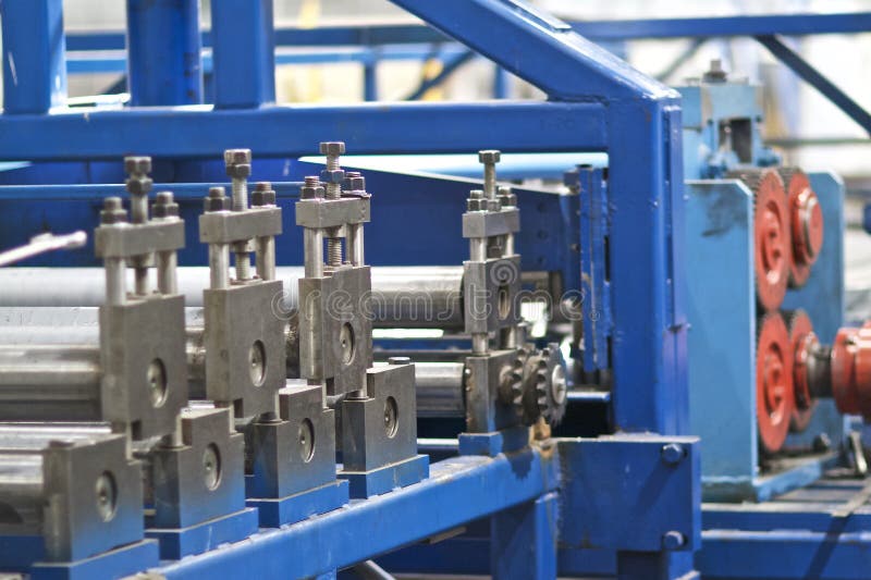 Elements of Various Sections of the Galvanized Steel Processing Line in ...