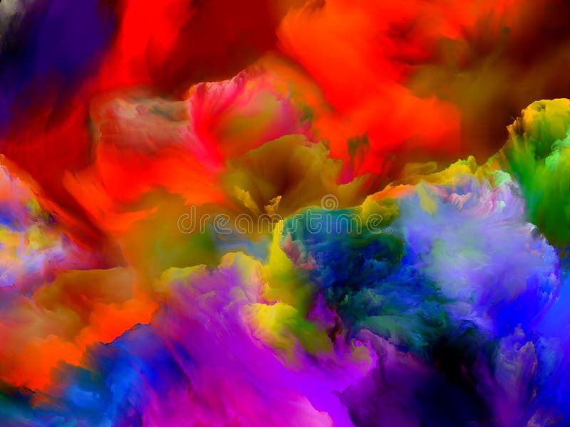 Elements of Virtual Color stock illustration. Illustration of colorful ...