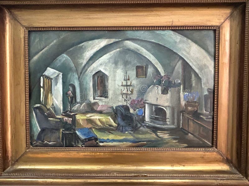 Elena Popea Home Interior Painting Art at the Arts Museum in Constanta ...