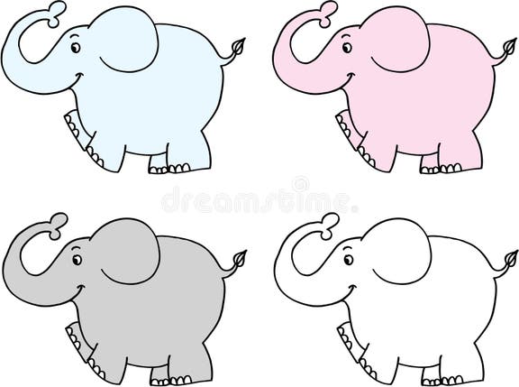 Four Elephants Stock Illustrations – 73 Four Elephants Stock ...