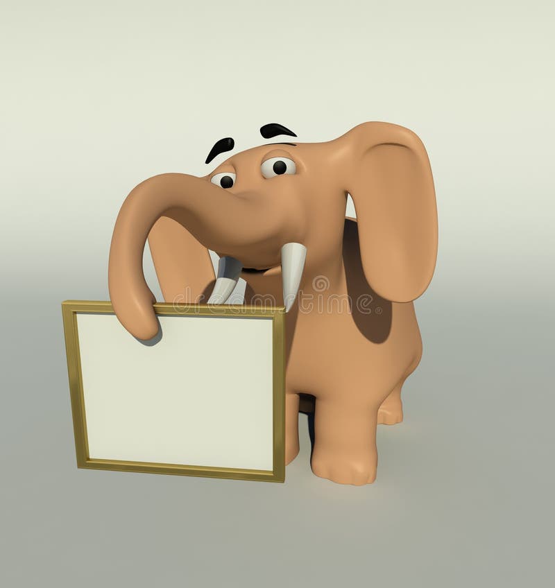 Elephant add stock illustration. Illustration of happy - 12421452