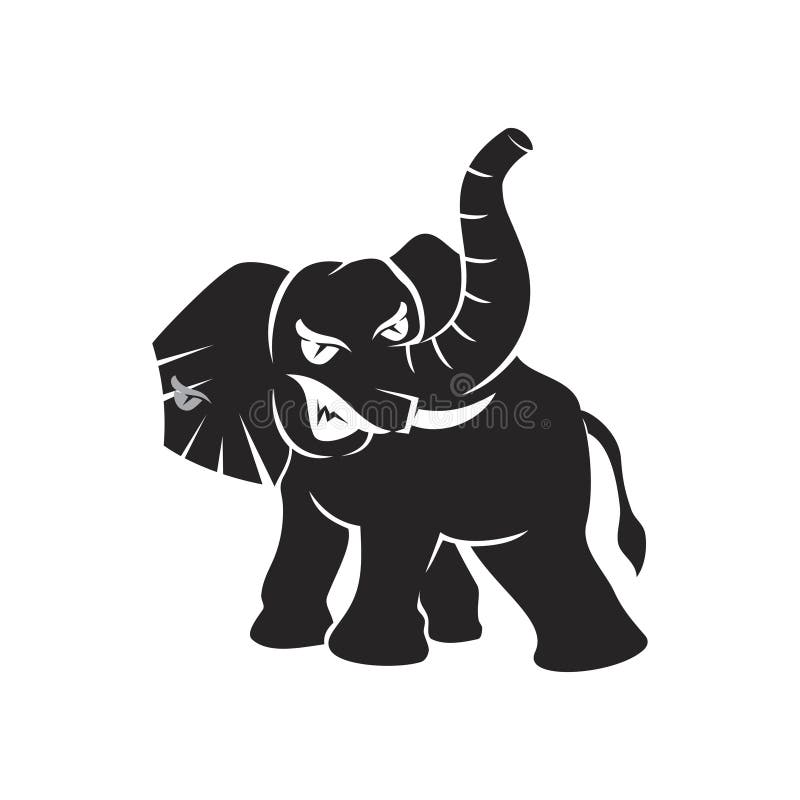 Angry Elephant Stock Illustrations – 1,507 Angry Elephant Stock ...