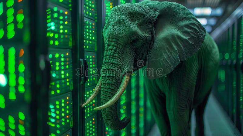 Elephant in the Server Room. Concept of the Big Data and Digital ...