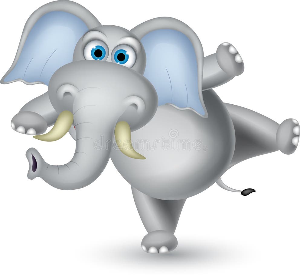 Dancing Elephant Cartoon Stock Illustrations – 469 Dancing Elephant ...