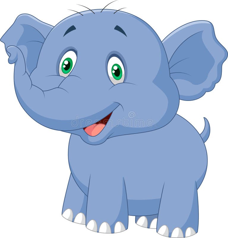Cartoon Elephant Standing Stock Illustrations – 6,858 Cartoon Elephant ...
