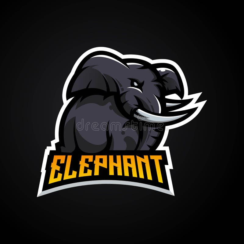 Elephant Gaming Mascot. Esport Logo Design Stock Vector - Illustration ...