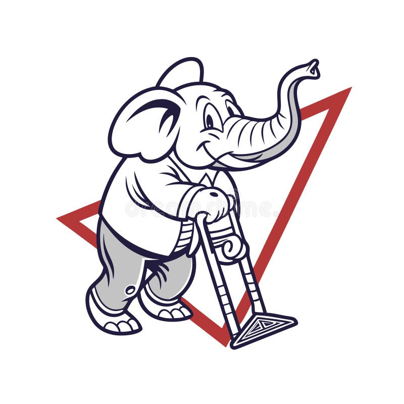 Elephant Engaging in Bowling Fun Stock Illustration - Illustration of ...