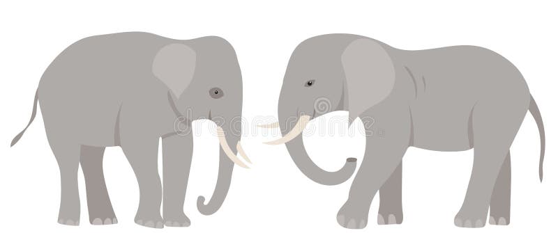 Elephant Flat Design ,isolated Stock Vector - Illustration of logo ...