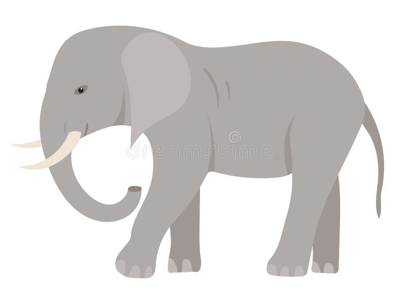 Elephant Flat Design ,isolated Stock Vector - Illustration of logo ...