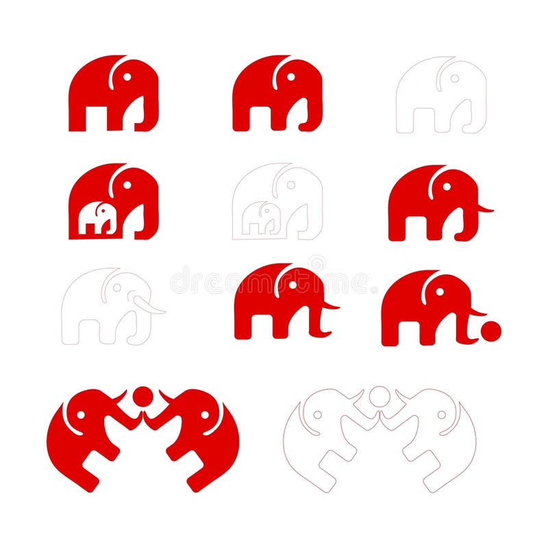 Elephant Flat Logo,elephant Logo Vector Icon,drawing Elephant Logo ...