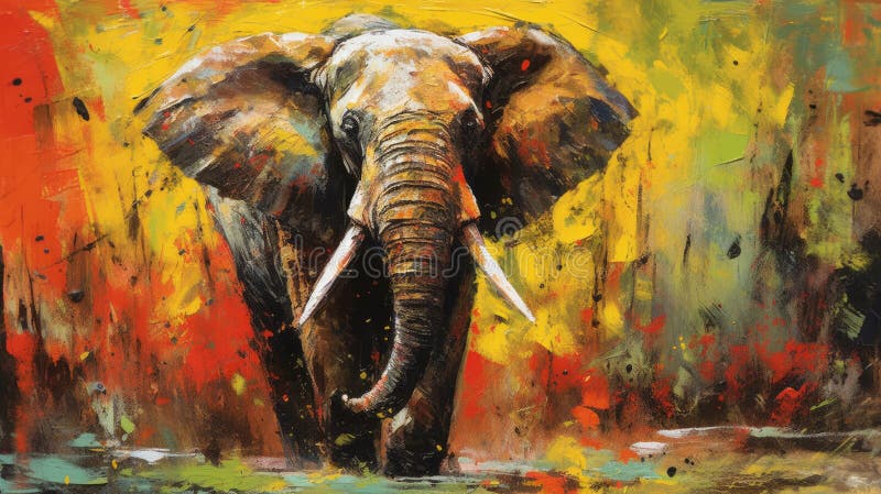 Elephant Form and Spirit through an Abstract Lens. Dynamic and ...