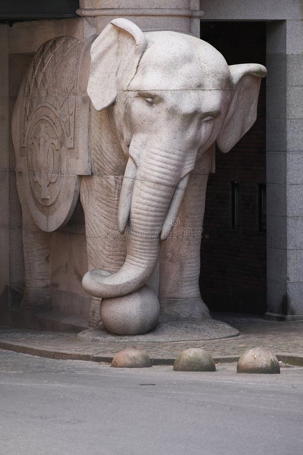 Elephant Gate in Copenhagen, Denmark Stock Image - Image of tower, face ...
