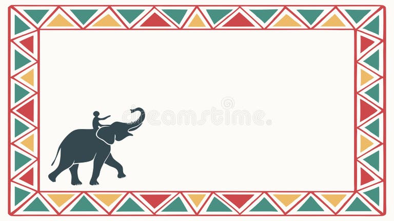 Decorative Elephant Border Stock Illustrations – 1,505 Decorative ...
