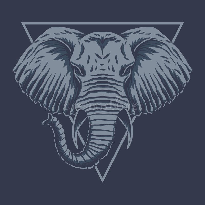 Angry Elephant Head Icon Stock Illustrations – 339 Angry Elephant Head ...