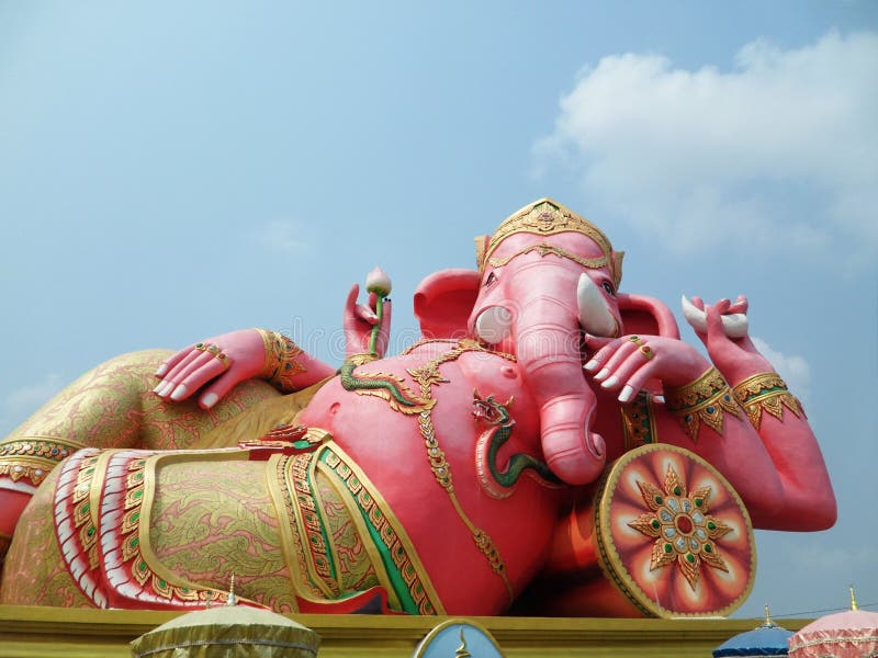 Elephant - Headed God in Pink Stock Photo - Image of pink, statue: 46870298