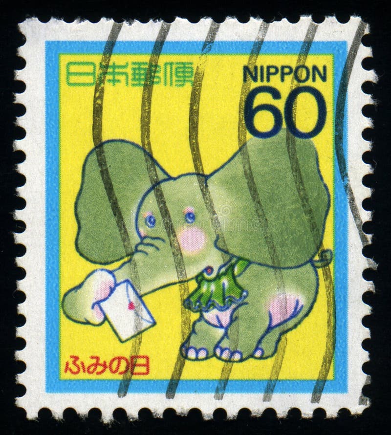 Elephant Holding a Letter, Letter Writing Day Editorial Photo - Image ...