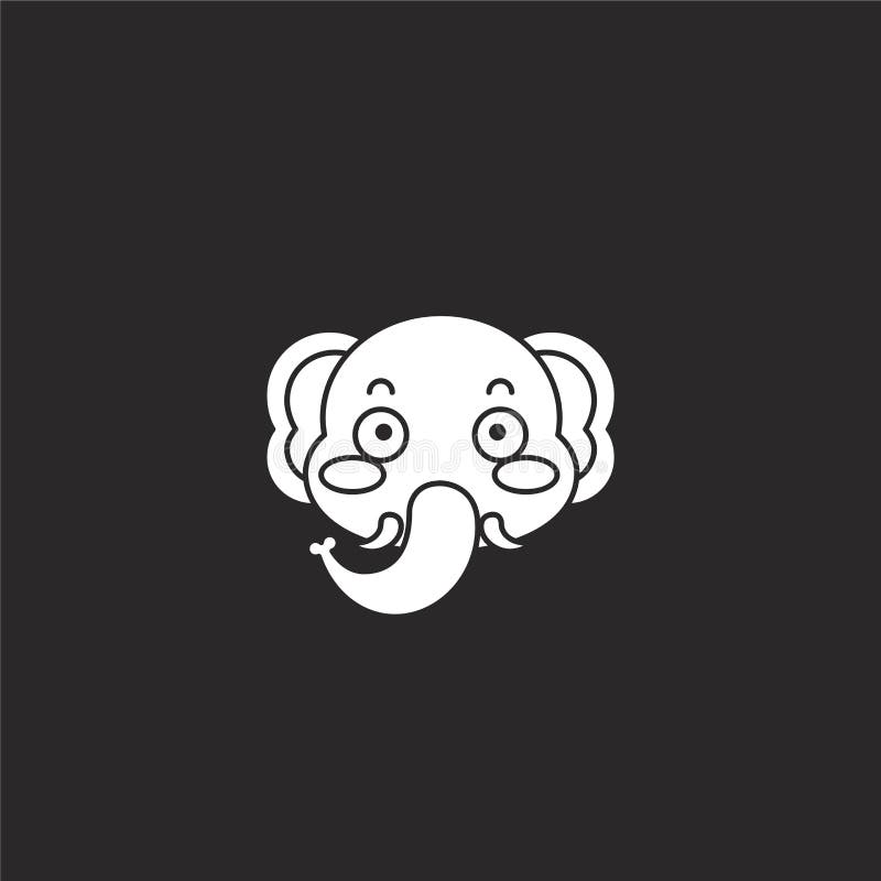 Elephant Icon. Filled Elephant Icon for Website Design and Mobile, App ...