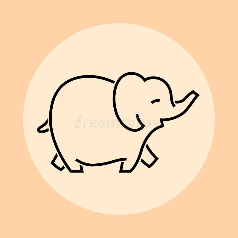 Elephant icon and logo stock vector. Illustration of element - 212868240