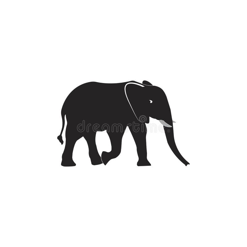Elephant icon stock vector. Illustration of large, collection - 214588162