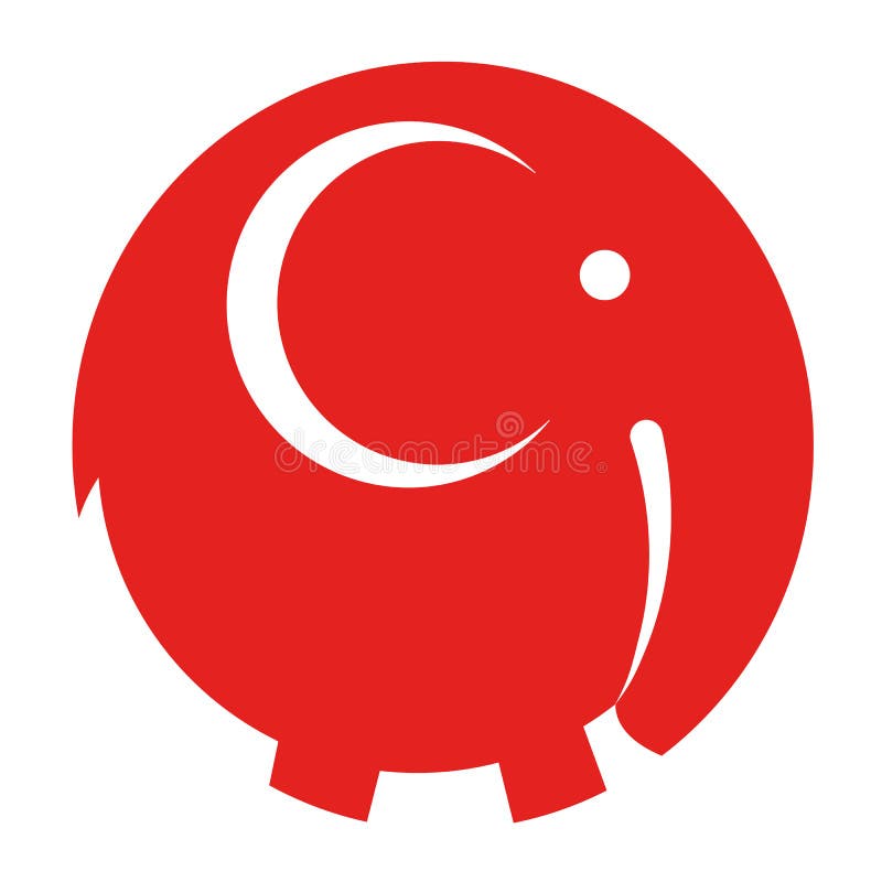 Elephant icon vector stock vector. Illustration of animal - 87707653