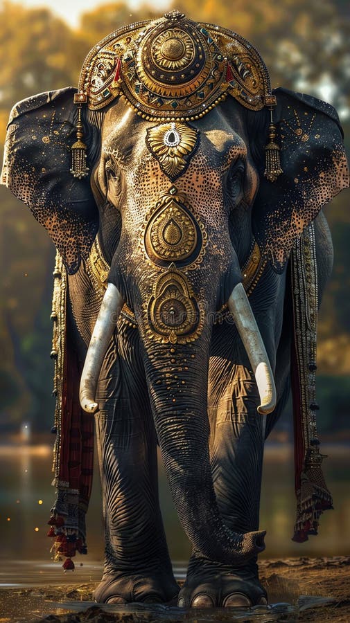 Elephant indian hindu stock illustration. Illustration of religion ...