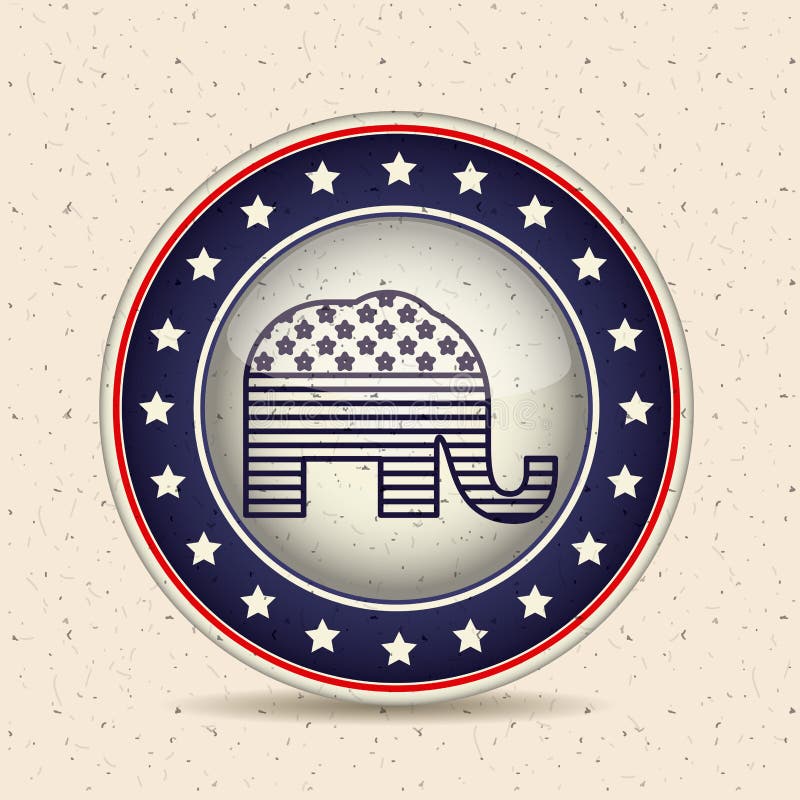 Elephant Inside Button of Vote Concept Editorial Stock Photo ...