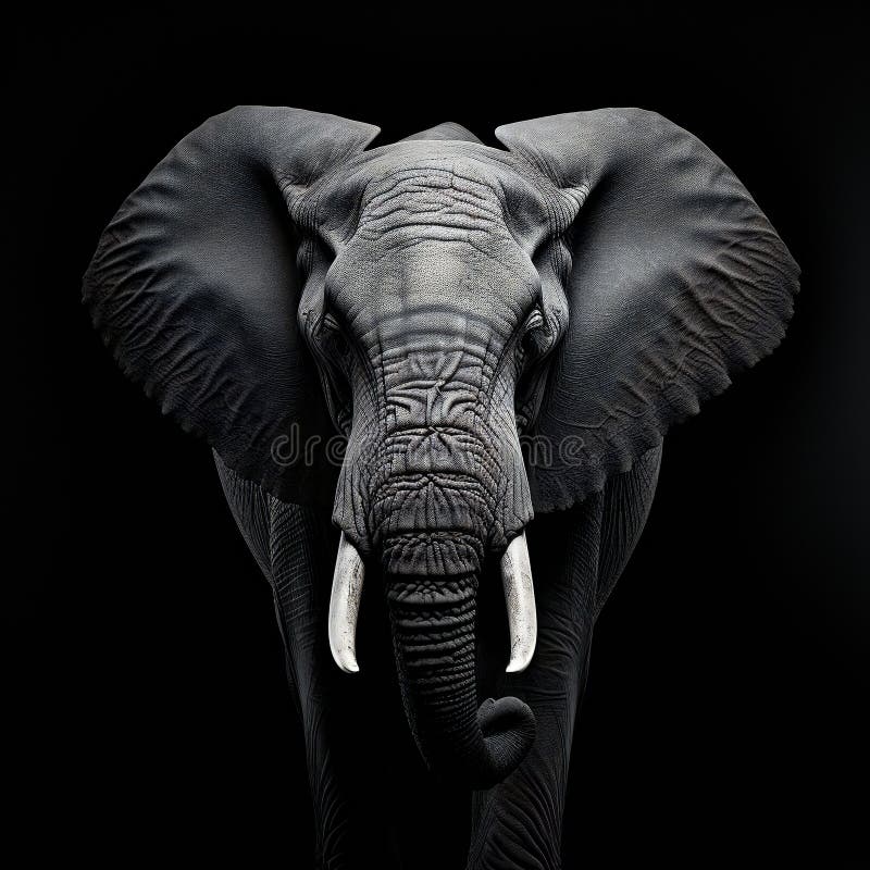 Elephant Head Side View Stock Illustrations – 132 Elephant Head Side ...
