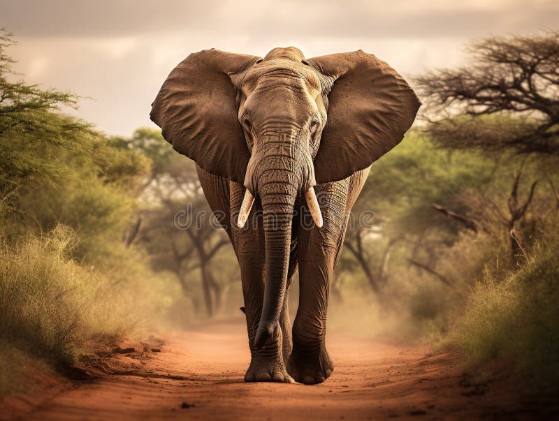 An Elephant in the Kruger National Park Made with Generative AI ...