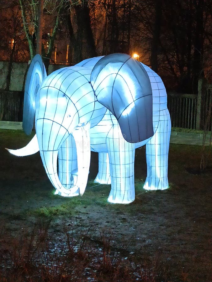 Elephant light poles stock image. Image of artistic, pillar - 77794129