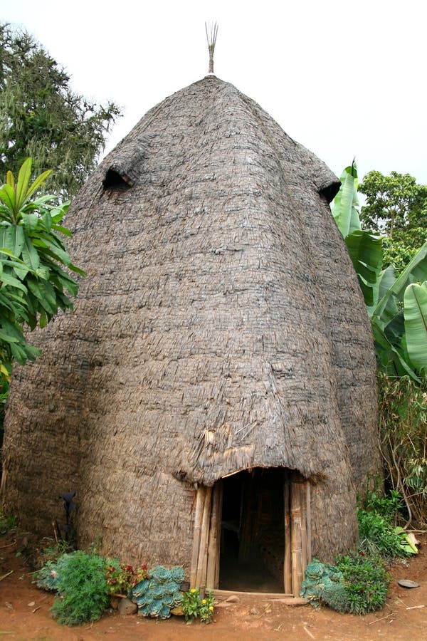 Elephant-like Ethiopian Hut Stock Photo - Image of destination, cottage ...