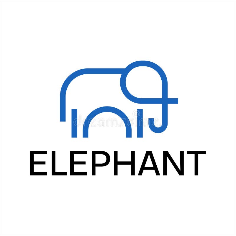 Elephant Logo Line Drawing Stock Illustrations – 4,243 Elephant Logo ...