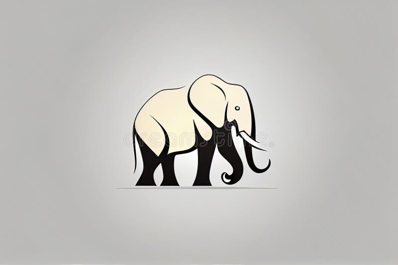 Elephant Logo Design, Vector Logo, Minimal, Flat, Simple Stock ...