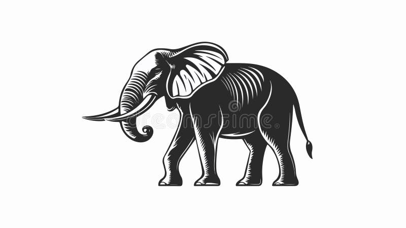 Elephant Logo Vector Illustration Template. Stock Vector - Illustration ...