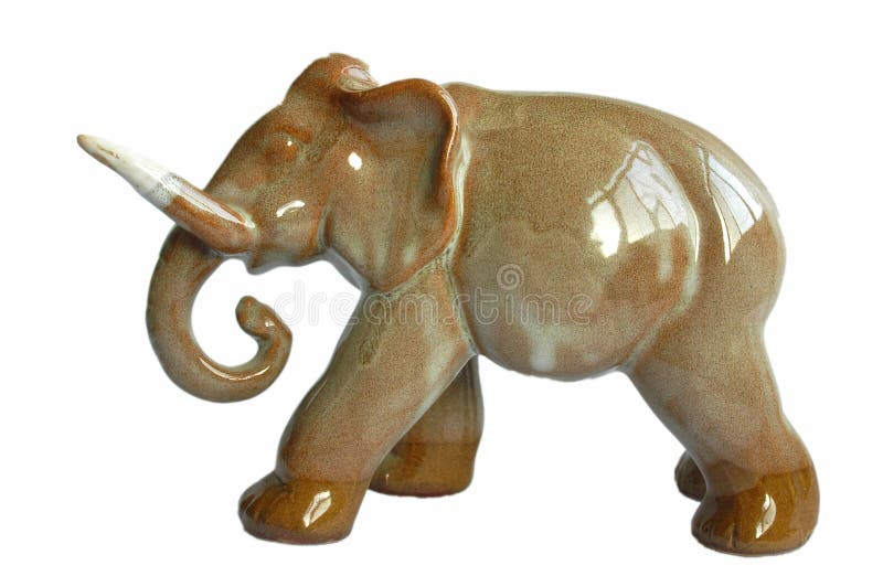 Elephant made of clay stock photo. Image of animal, trunk - 12348192