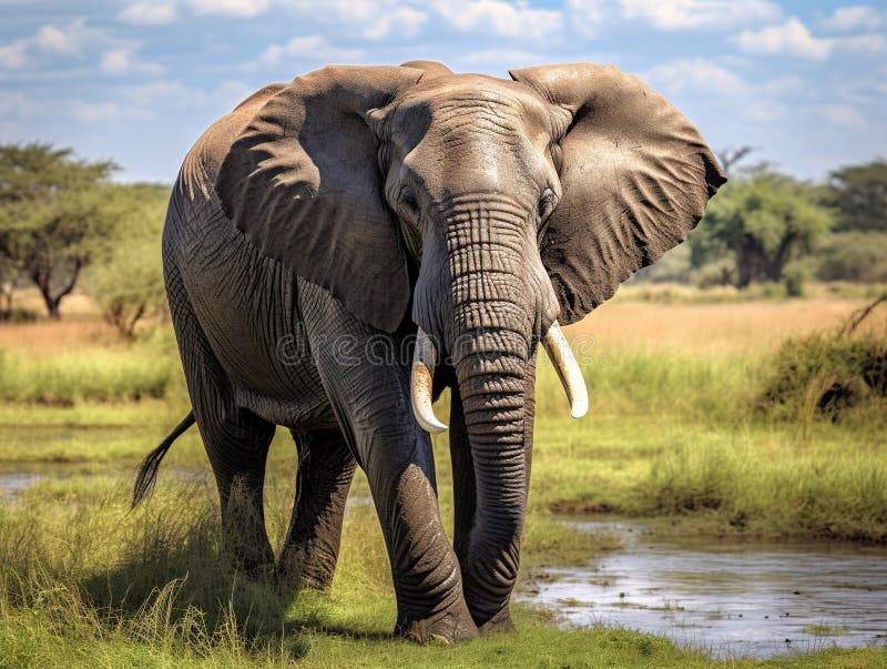 Elephant Made with Generative AI Illustration Stock Illustration ...