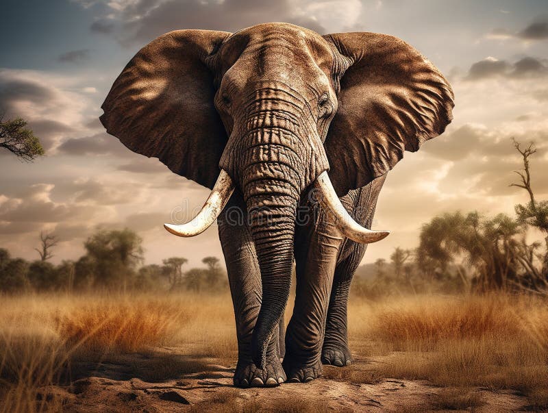 Elephant Made with Generative AI Illustration Stock Illustration ...