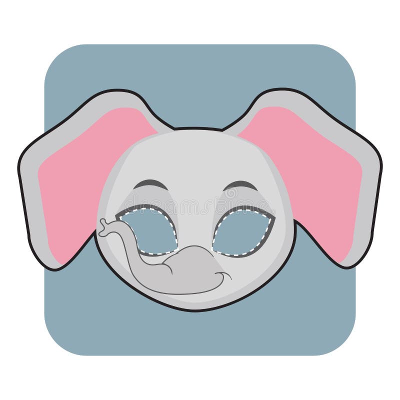 Elephant Trunk Mask Stock Illustrations – 88 Elephant Trunk Mask Stock ...