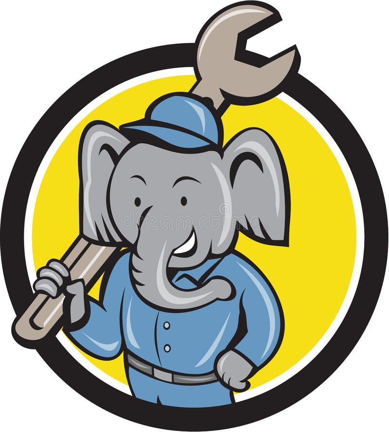 Elephant Mechanic Stock Illustrations – 181 Elephant Mechanic Stock ...