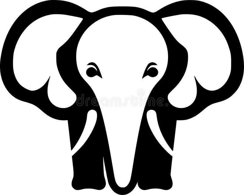 Elephant - Minimalist and Simple Silhouette - Vector Illustration Stock ...