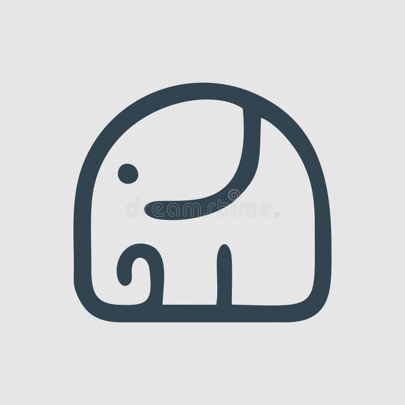 Elephant Outline Stock Illustrations – 18,005 Elephant Outline Stock ...