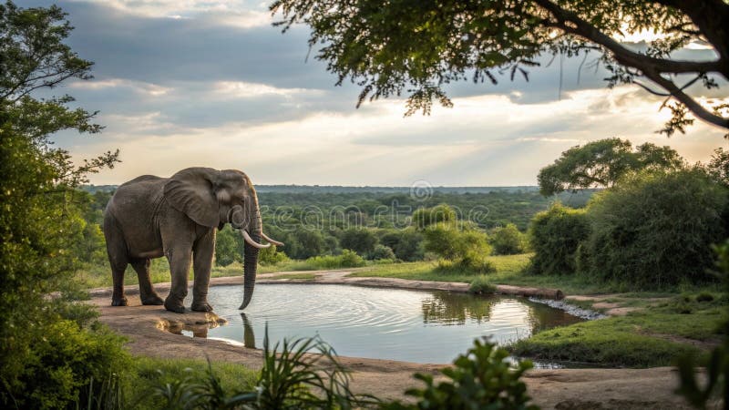 Elephant, Photography, Natural Light Stock Illustration - Illustration ...