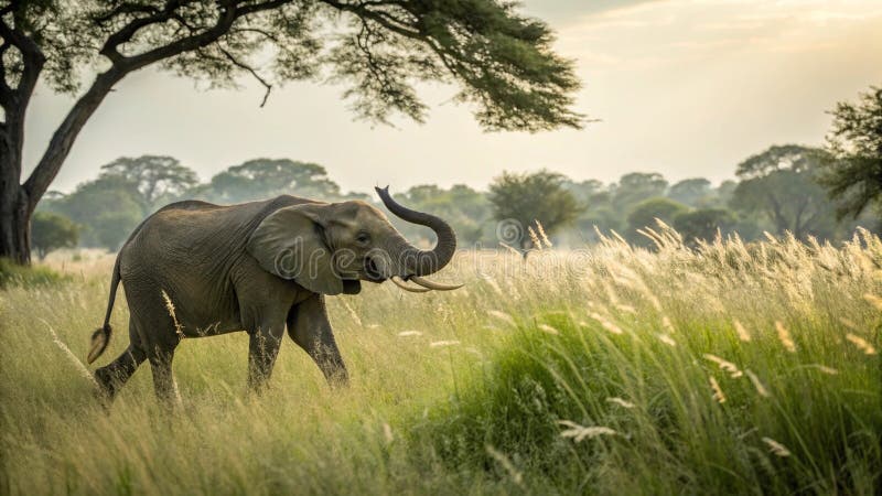 Elephant, Photography, Natural Light Stock Illustration - Illustration ...