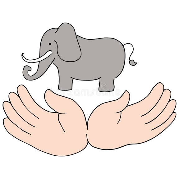 Elephant Protect stock vector. Illustration of design - 40807598